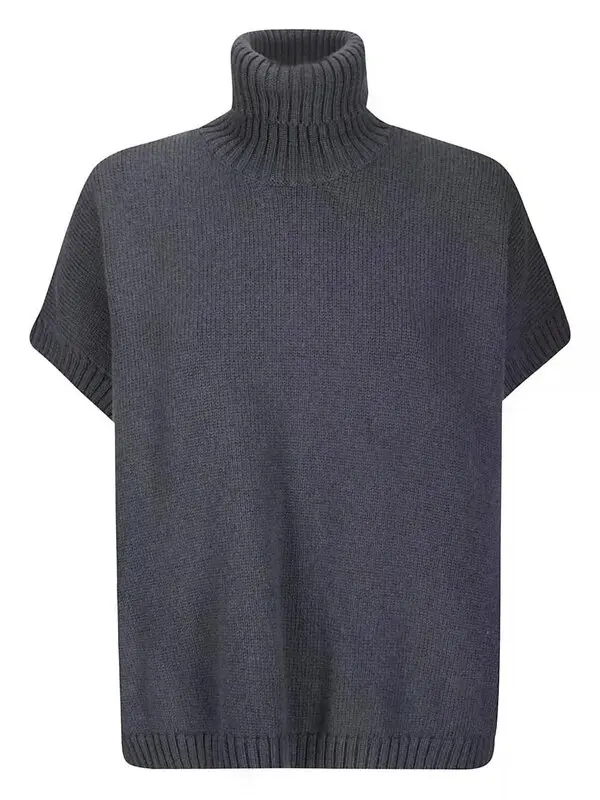 Labo.art Turtleneck Short-sleeve Sweater - Grey