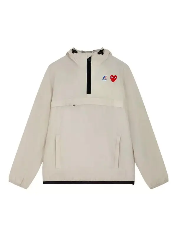 Play Comme Des Garcon X K-way Heart-logo Raincoat