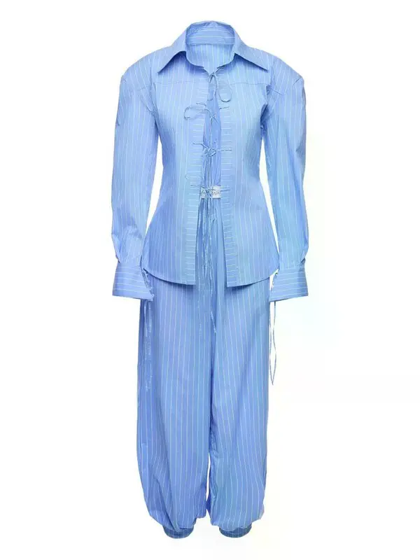 ANA RADU Pinstripe Lace-up Set