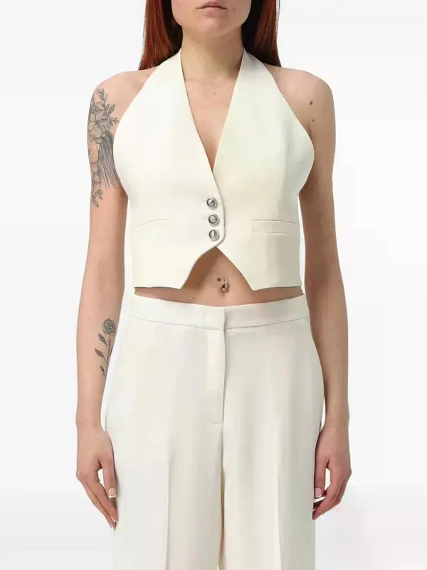 Pinko Halter-neck Button Waistcoat