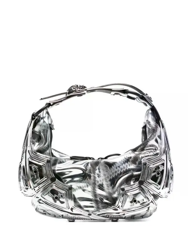 INNERRAUM Metallic-effect Top-zip Shoulder Bag