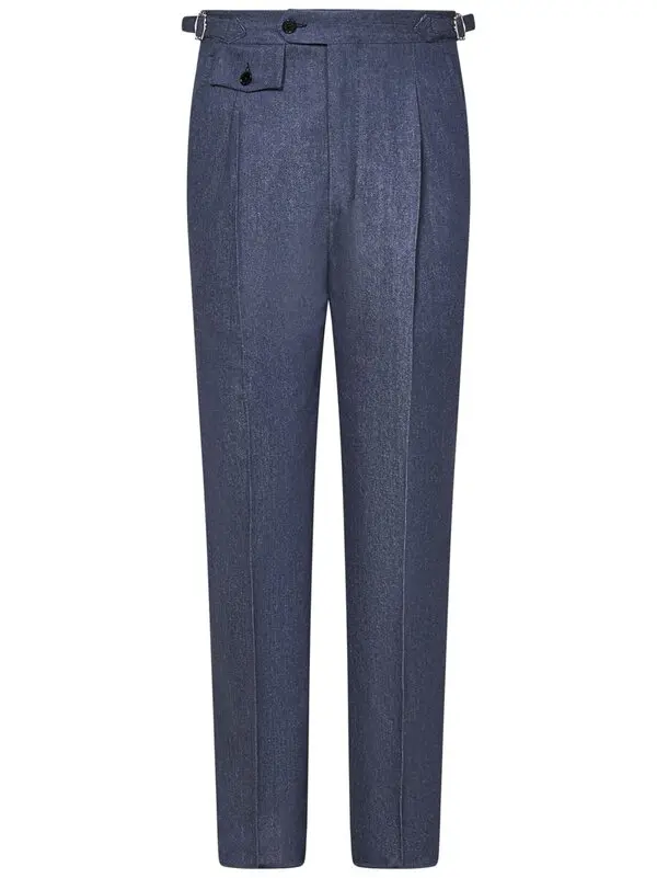 FRANZESE COLLECTION Flat Front Trousers