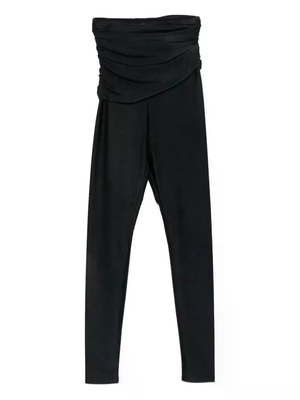 Andamane Vicki Draped-waist Leggings - Black
