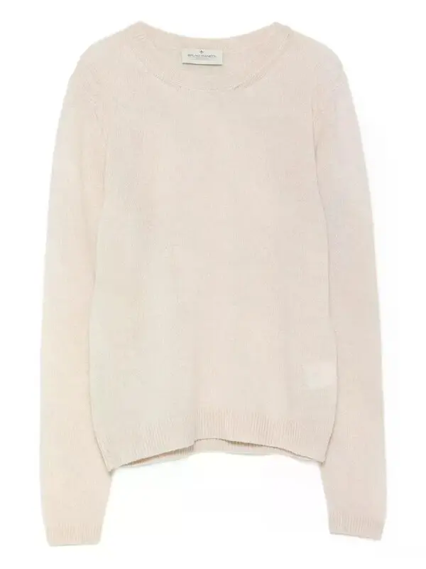 Bruno Manetti Round-neck Cashmere Sweater - Neutrals