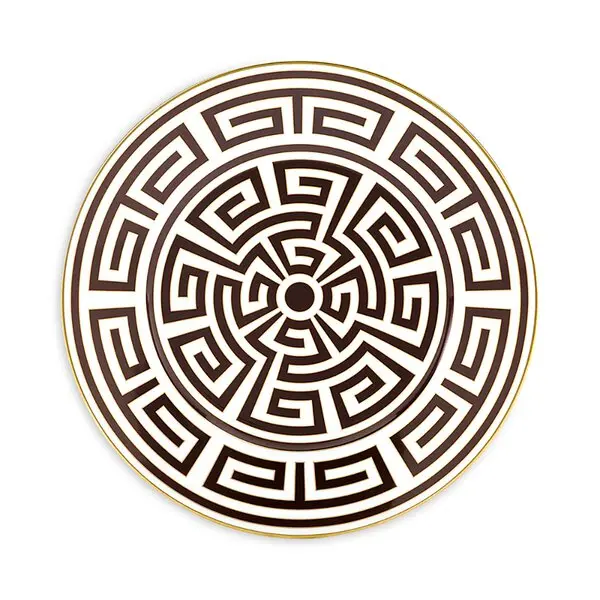 GINORI 1735 Labirinto Flat Dessert Plate - Labirinto - Brown