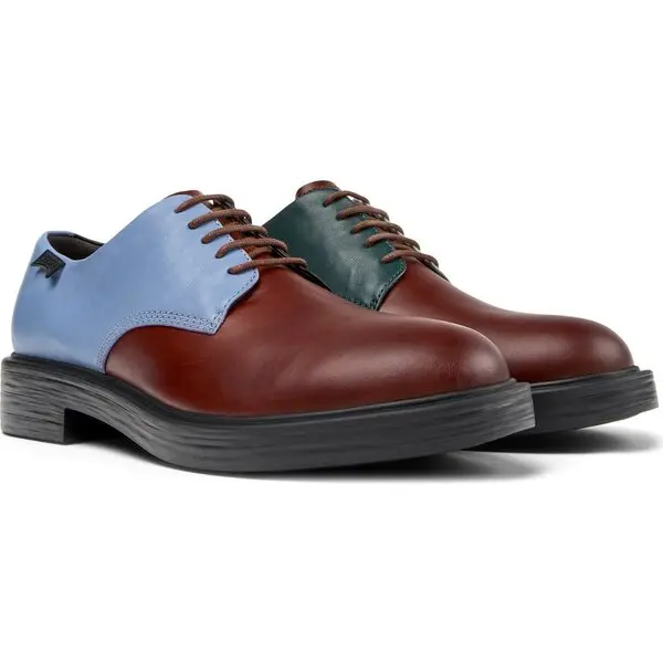 Camper Dean Colorblock Leather Derby - Multi Brown