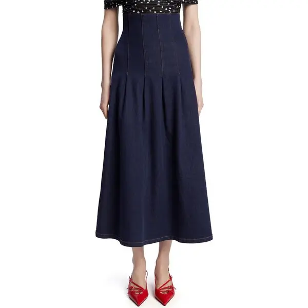 Bardot Zeta Denim Midi Skirt