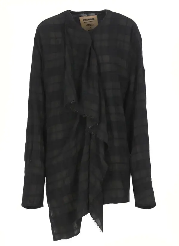 UMA WANG Wool Blend Blouse - Black