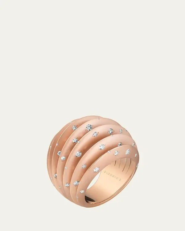 GIORGIO B Palma 18k Rose Gold Diamond Ring