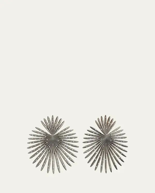 GIORGIO B Palma Titanium Diamond Earrings