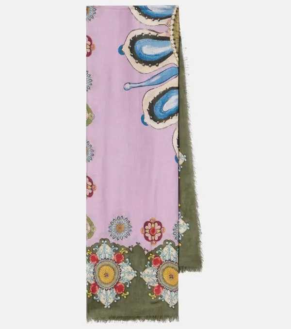 La DoubleJ Printed Silk Scarf