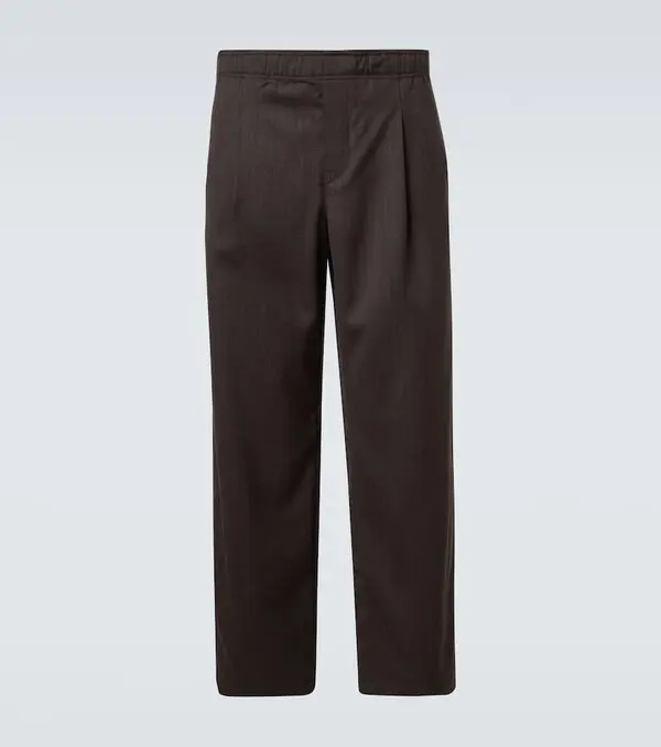 Our Legacy Leisure Mid-rise Wide-leg Wool Pants