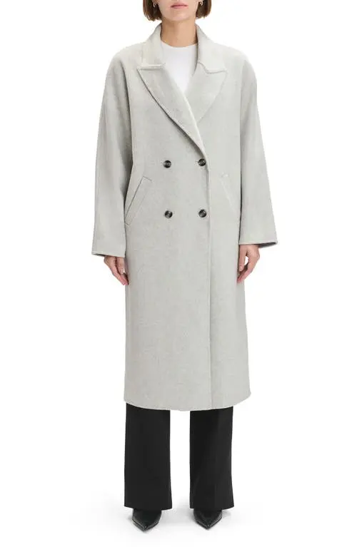 FAVORITE DAUGHTER The Luca Wool-blend Double-breasted Coat - Light Gray