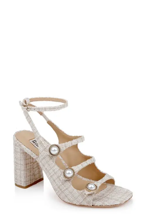 Badgley Mischka Vella Ankle Strap Sandal - Cream Multi