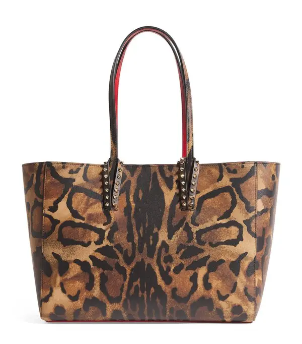 CHRISTIAN LOUBOUTIN Cabata Small Calfskin Tote Bag - Red