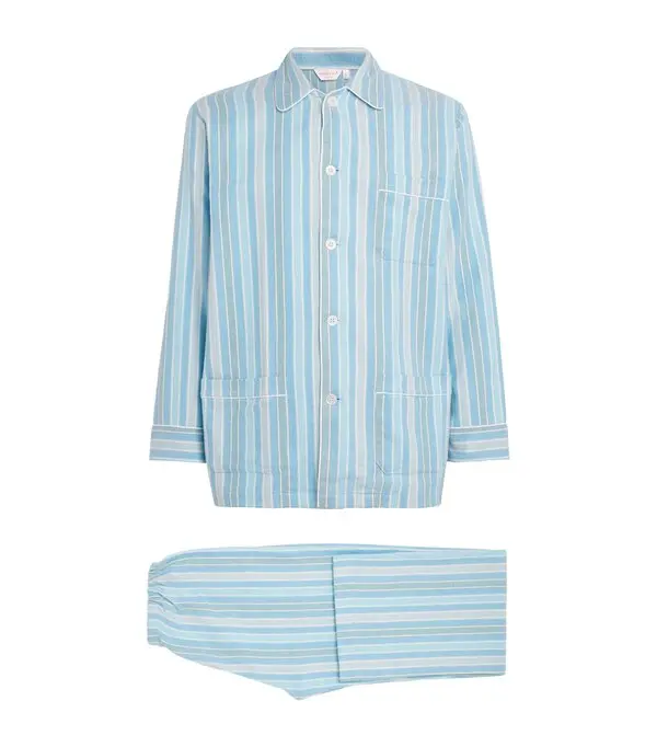 Derek Rose Cotton Kelburn Pyjama Set