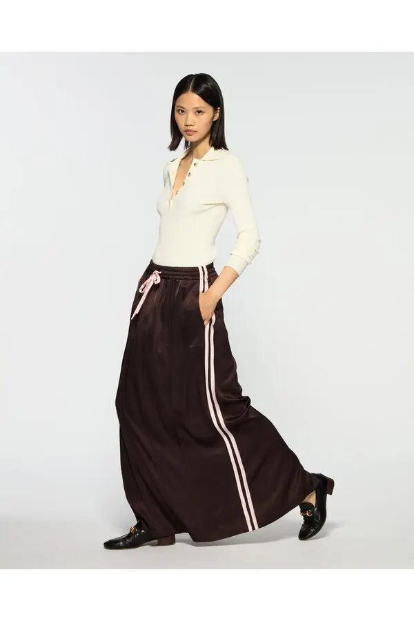 Serena Bute Jogger Skirt - Brown