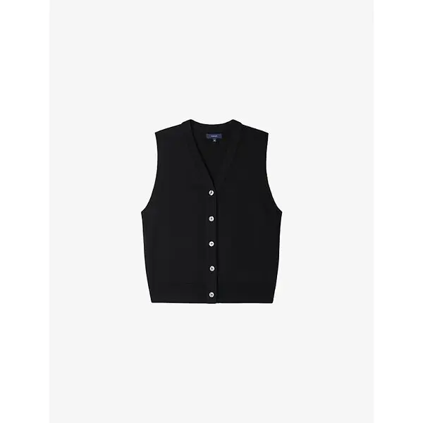 Soeur Chiara Sleeveless Wool Cardigan