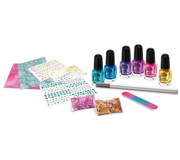SHIMMER AND SHINE Shimmer 'n Sparkle: Metallic Rainbow Nail Art Design Kit