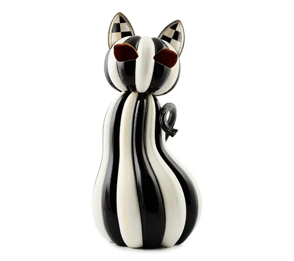 MACKENZIE-CHILDS Striped Halloween Cat