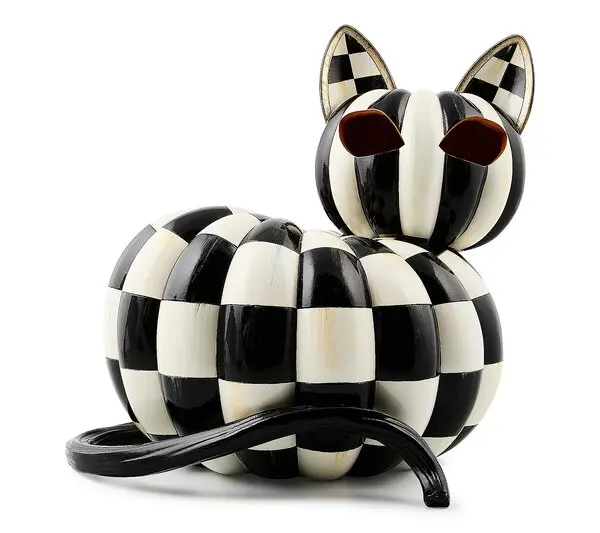 MACKENZIE-CHILDS Checked Halloween Cat