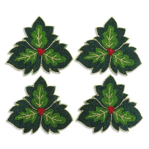 SUDHA PENNATHUR Leaf Coasters 5, Set Of 4