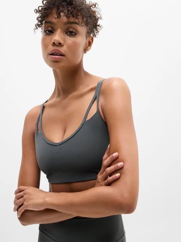 Athleta Cut Out Bra D-dd - Shadow Grey