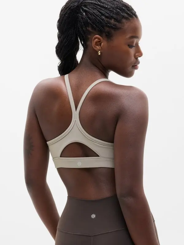 Athleta Vital Sports Bra A-c - Mortar Mushroom