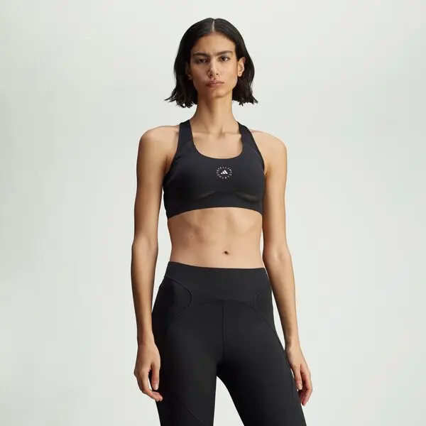 Adidas By Stella Mccartney Power Impact Training Bra Medium - Black