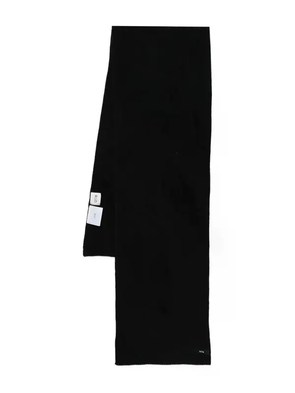 ARTE ANTWERP Ribbed-kint Scarf - Black