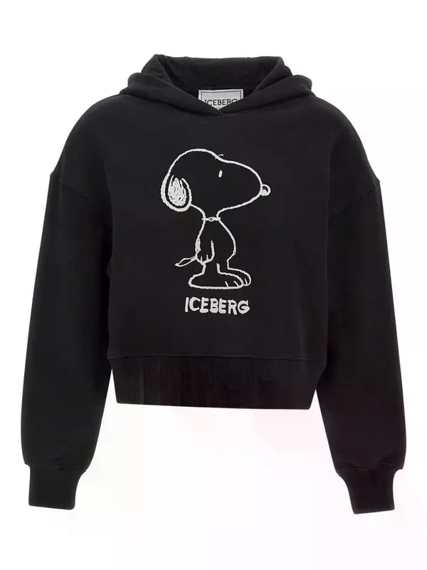 Iceberg Snoopy Graphic Print Hoodie