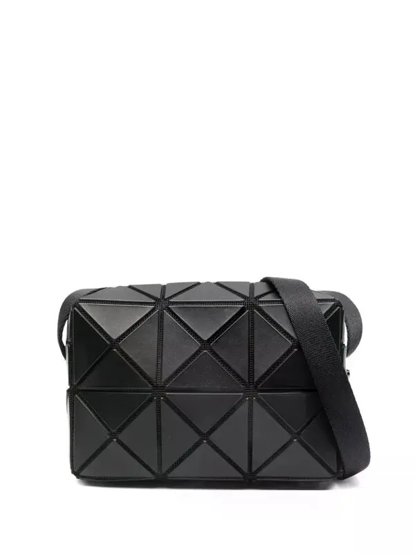 Issey Miyake Geometric-pattern Shoulder Bag - Black