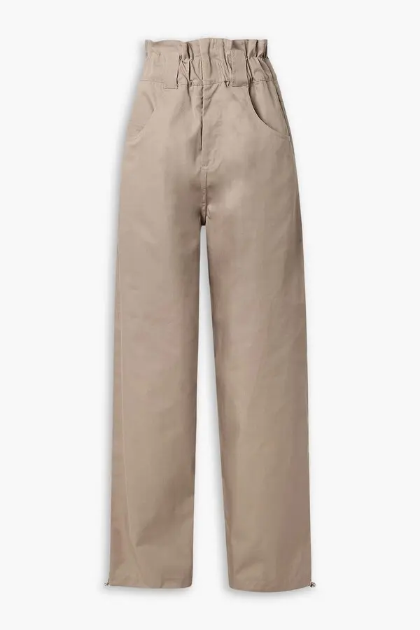 TOLU COKER Ruched Gabardine Cargo Pants