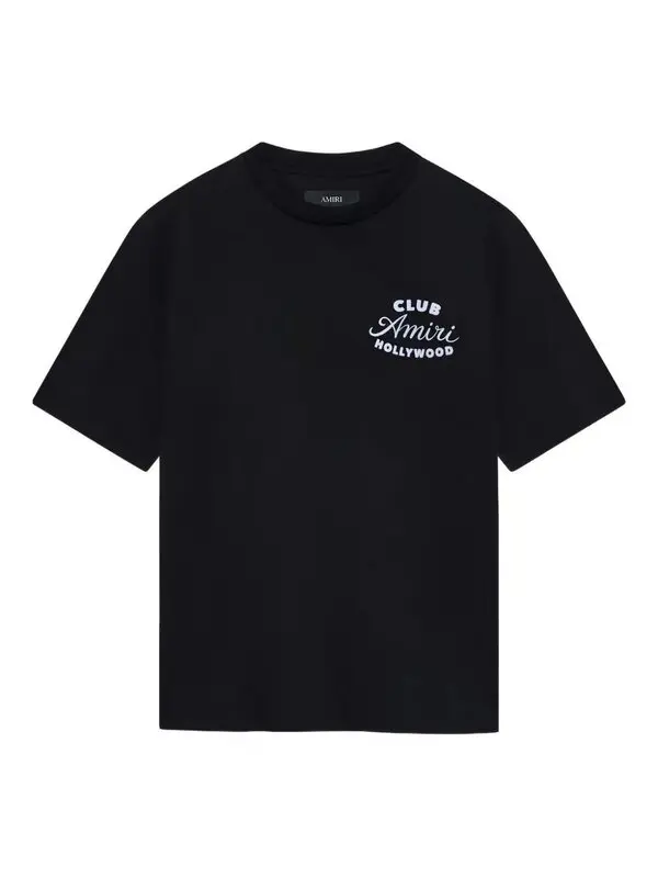 Amiri Logo-print Crew-neck T-shirt - Black