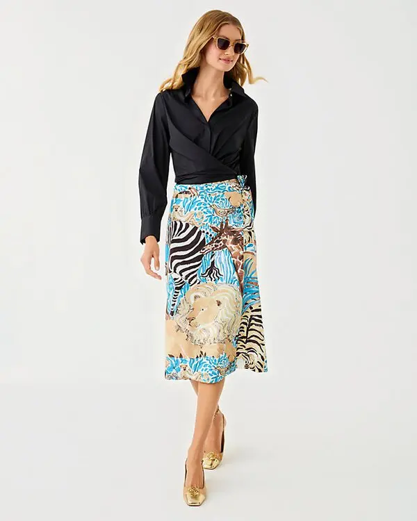 Lilly Pulitzer Dustin Midi Wrap Skirt