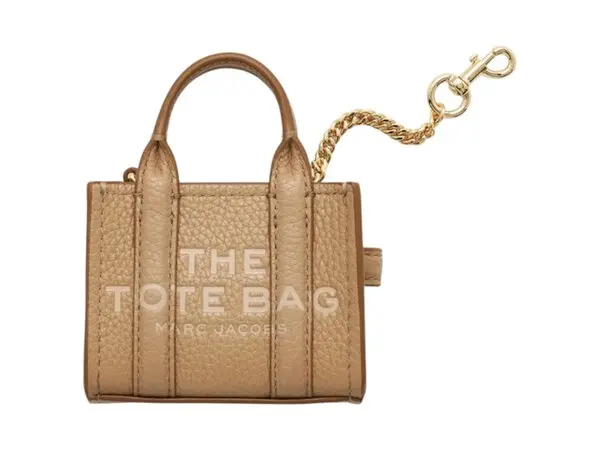 Marc Jacobs The Nano Tote Charm Bag - Camel