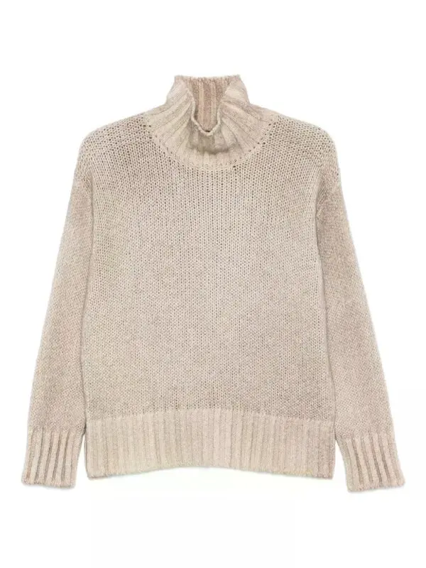 Avant Toi High-neck Ribbed-knit Sweater - Neutrals