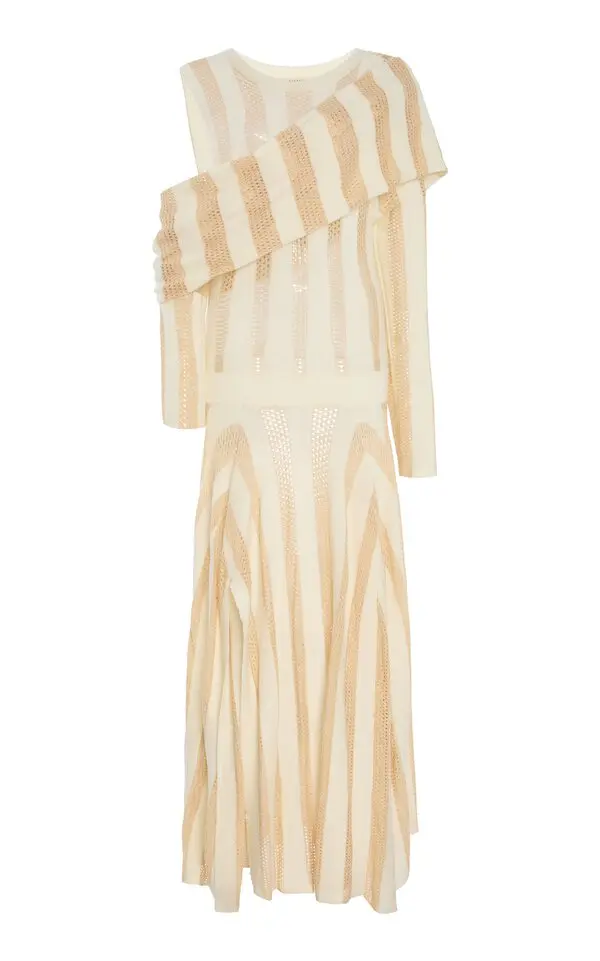 DIOTIMA Shrug Draped Maxi Dress