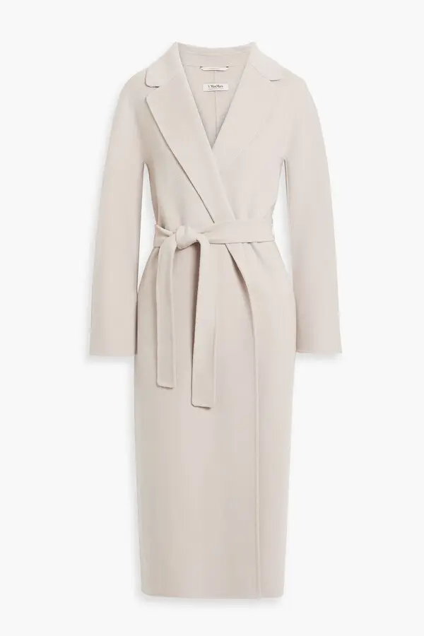 Max Mara Esturia Belted Wool-felt Coat