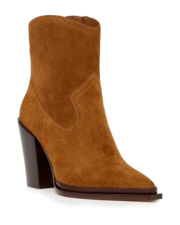 Paige Posey Suede Ankle Boots - Chocolate/brown