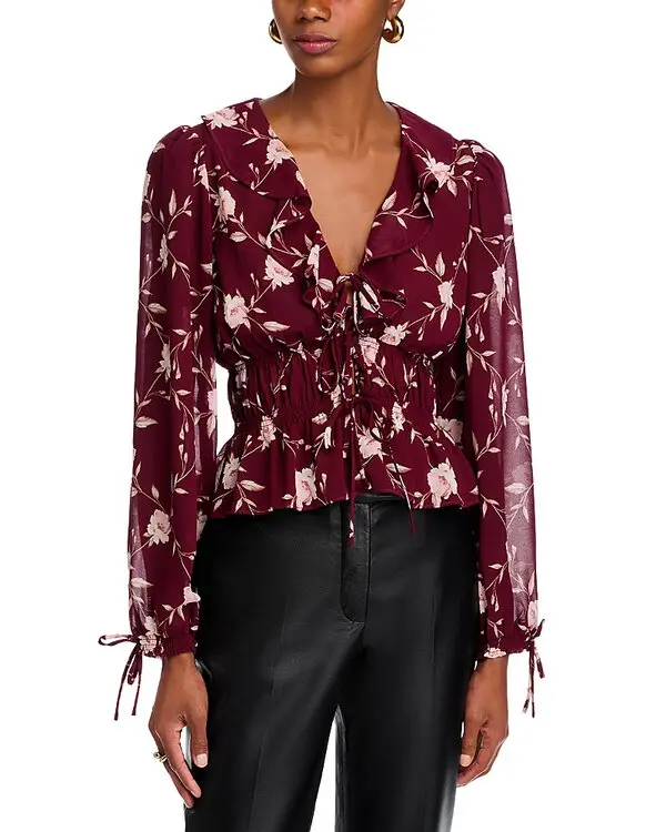 WAYF Veranda Long Sleeve Top
