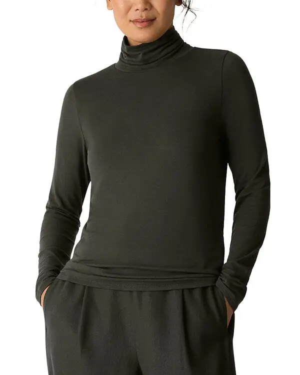 Eileen Fisher Melange Turtleneck Top
