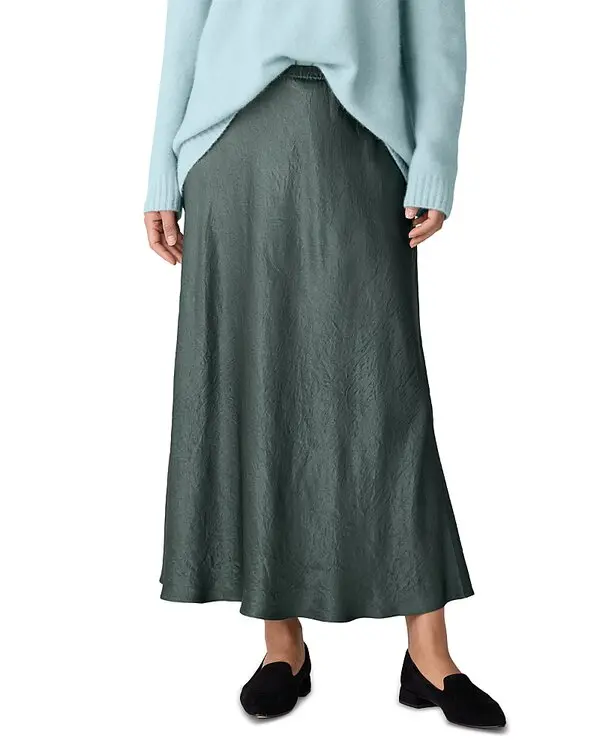 Eileen Fisher Bias Cut Maxi Skirt - Everglade