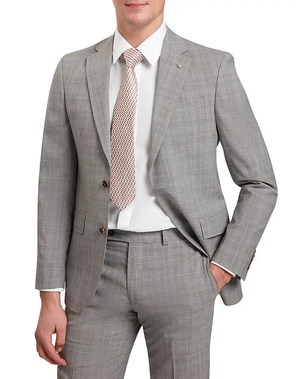 Ted Baker London Check Classic Wool Slim Fit Suit Jacket