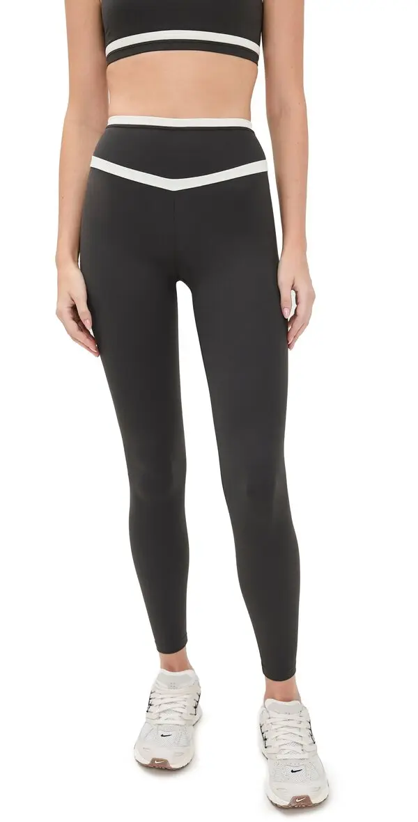 Splits59 Mason High Waist Rigor Full Length Leggings 28 - Graphite/white