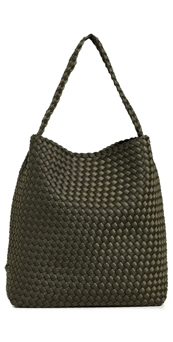 NAGHEDI Nomad Medium Hobo Bag - Olive
