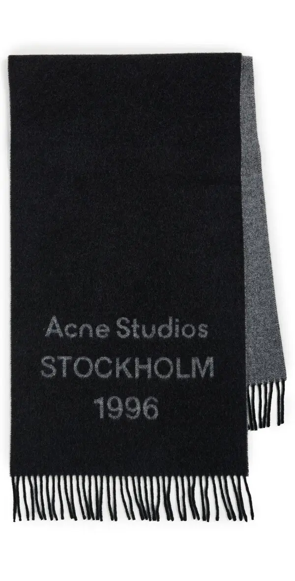 Acne Studios Venus 1996 New Scarf - Black/white