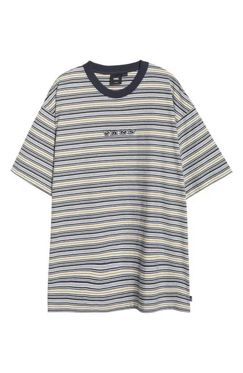 VANS Cameron Oversize Stripe Cotton T-shirt - Marshmallow