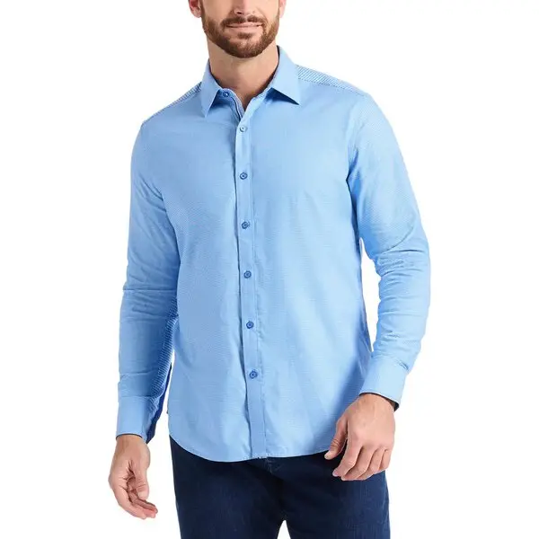 Robert Graham Kenmare Long Sleeve Stretch Cotton Button-up Shirt