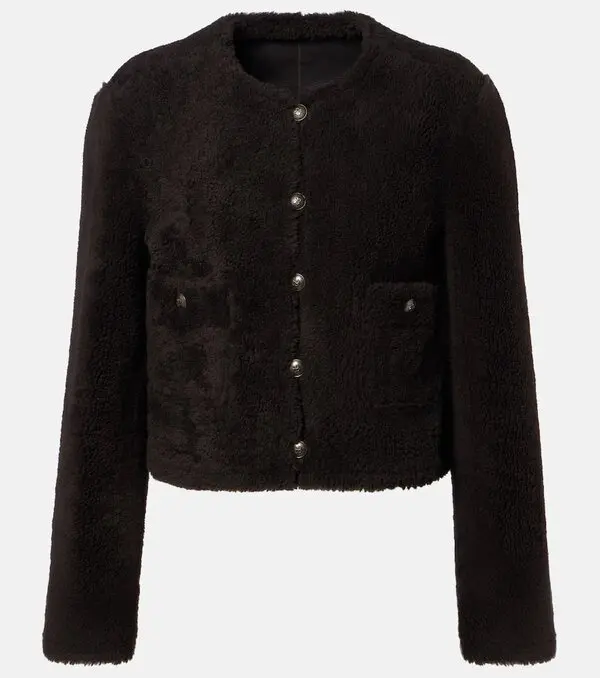 Dorothee Schumacher Soft Touch Cropped Leather Jacket